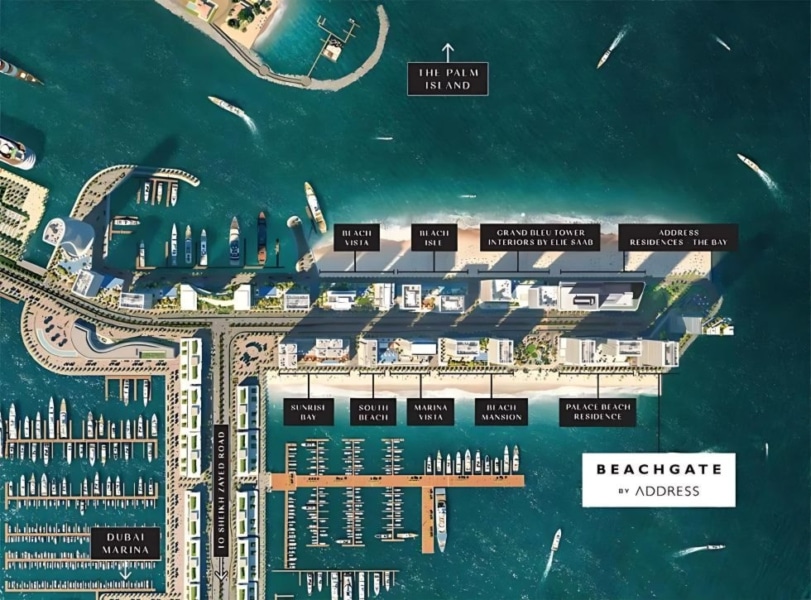 Beachgate By Address – Offplan Properties in Dubai